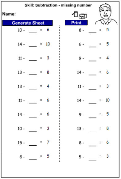 Missing Addend Worksheets 2nd Grade