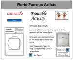 Botticelli Art Activity, Art skills online, interactive activity lessons