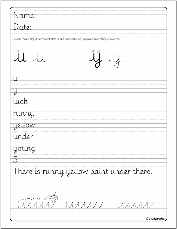 Letters u and y: using joins - Studyladder Interactive Learning Games