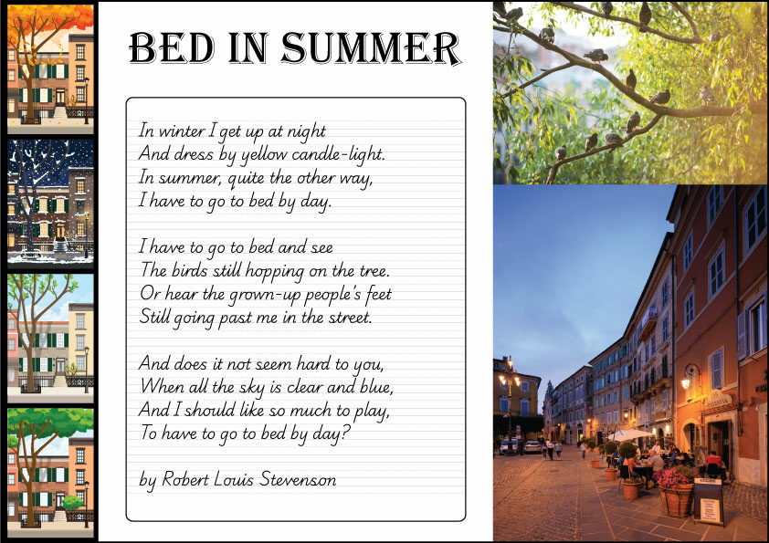 Bed in Summer - Handwriting Task (SA) - Studyladder Interactive Learning Games