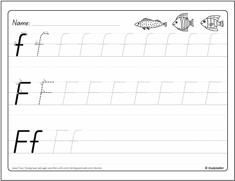 Letter Formation Ff (Qld) - Studyladder Interactive Learning Games