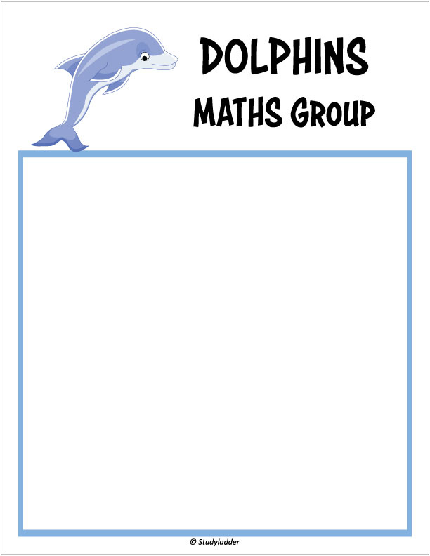 Maths Groups Chart: Dolphins - Studyladder Interactive Learning Games
