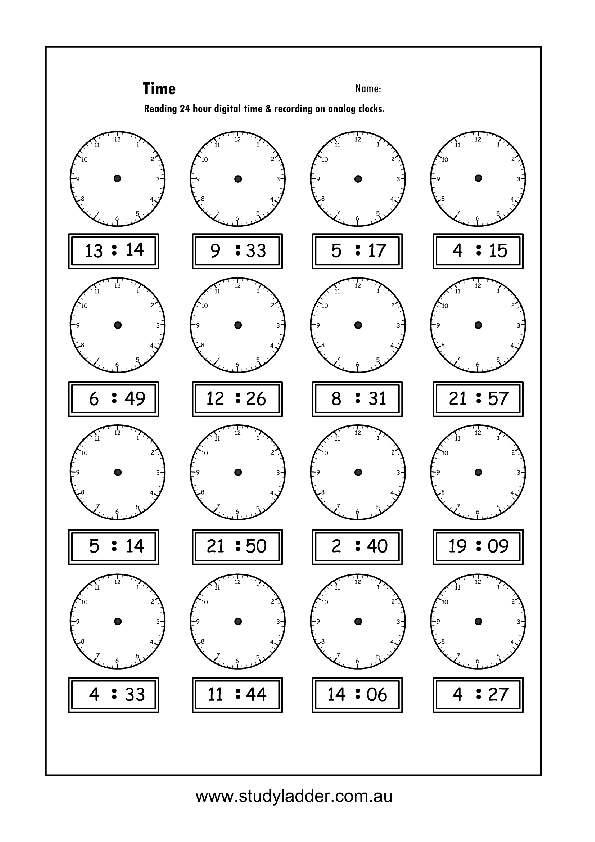 Twenty four Hour Time Studyladder Interactive Learning Games