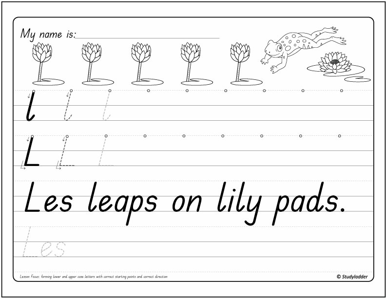 Letter Formation Ll (Tas) - Studyladder Interactive Learning Games
