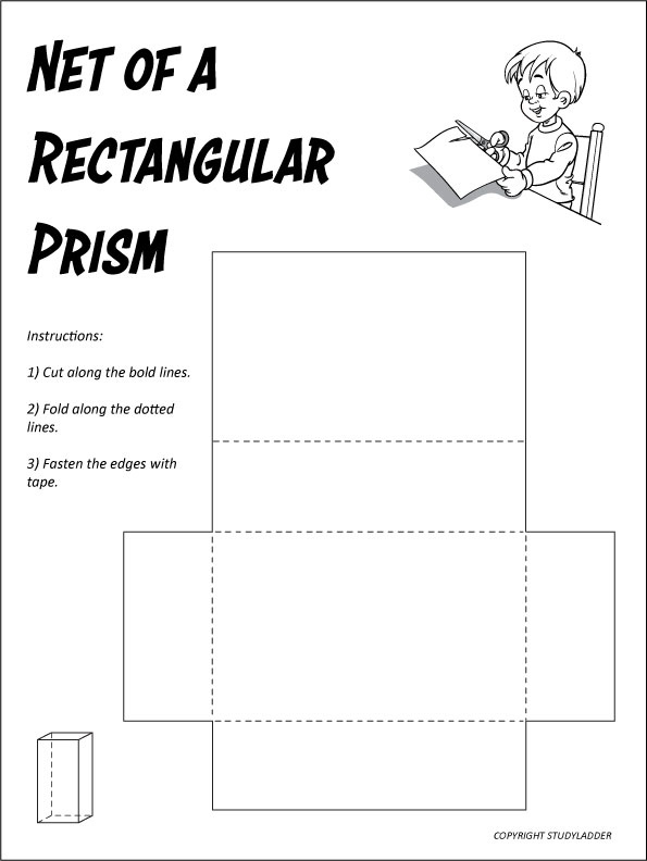Printable Rectangular Prism Net