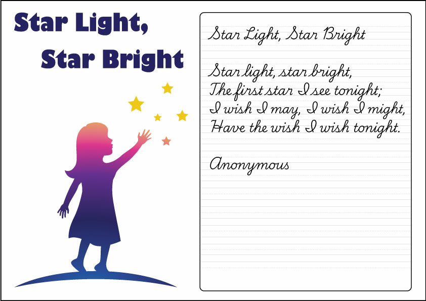 Star Light, Star Bright - Handwriting Task - Studyladder Interactive ...