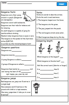 Kangaroos - Studyladder Interactive Learning Games