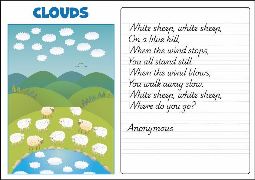 Clouds - Handwriting Task (Vic, WA, NT) - Studyladder Interactive ...