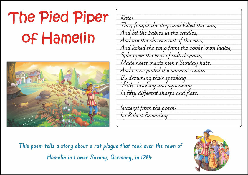 The Pied Piper of Hamelin - Handwriting Task (NSW, ACT) - Studyladder ...