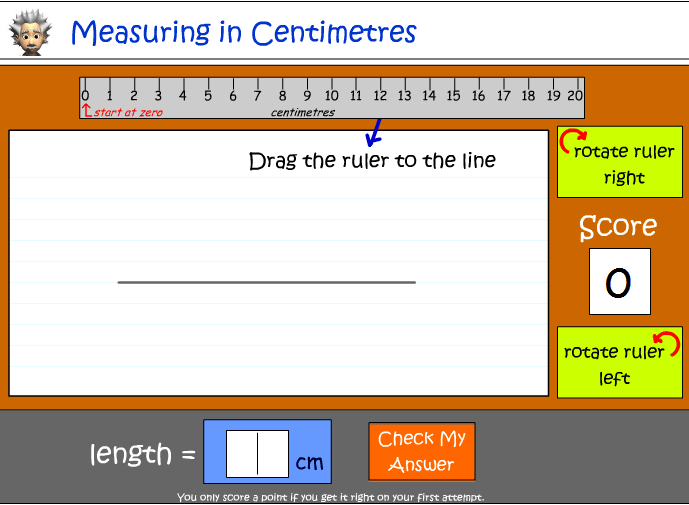 Measuring Length In Centimetres Studyladder Interactive Learning Games