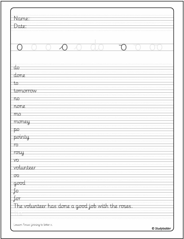 Joining to Letter o - Studyladder Interactive Learning Games