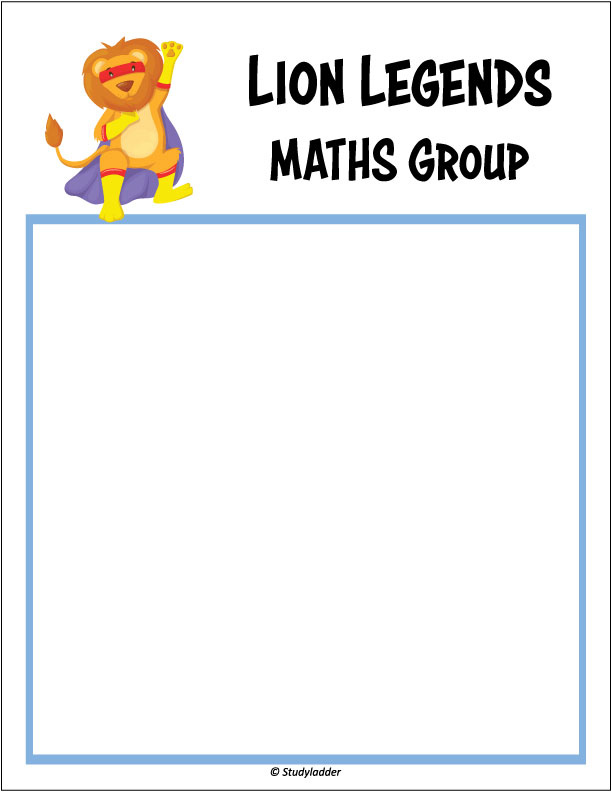 Maths Groups Charts: Lion Legends - Studyladder Interactive Learning Games