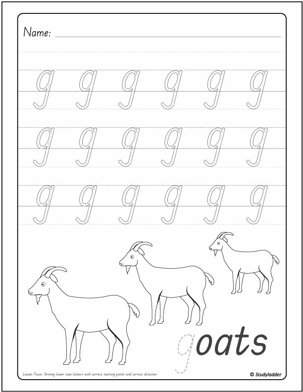 Lower Case g (Tas) - Studyladder Interactive Learning Games