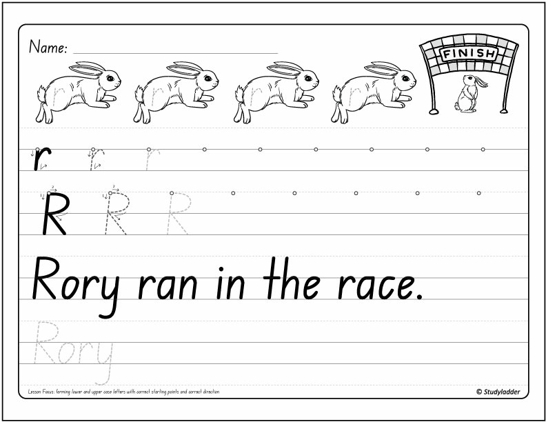 Letter Formation Rr (NSW, ACT) - Studyladder Interactive Learning Games