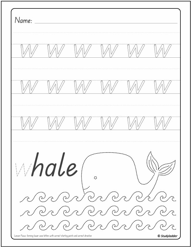 Lower Case w (Tas) - Studyladder Interactive Learning Games