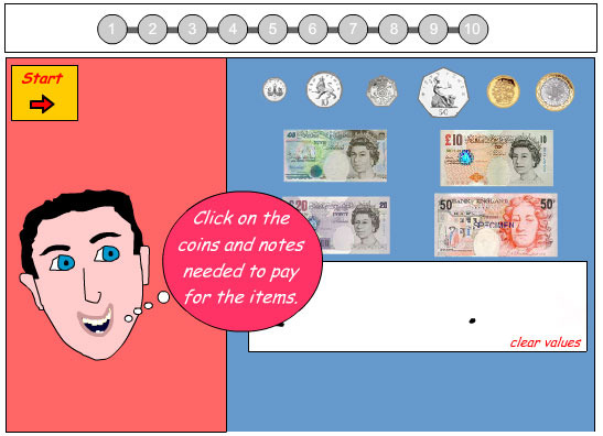 Using Notes and Coins to Make Purchases - Studyladder Interactive ...