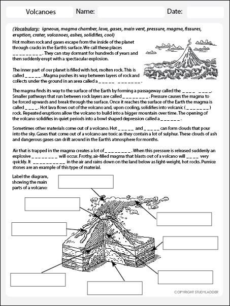 Volcanic Eruptions - Studyladder Interactive Learning Games