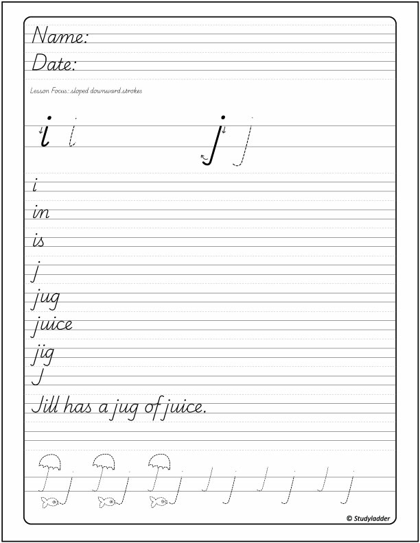 Letters i and j: using joins (Qld) - Studyladder Interactive Learning Games