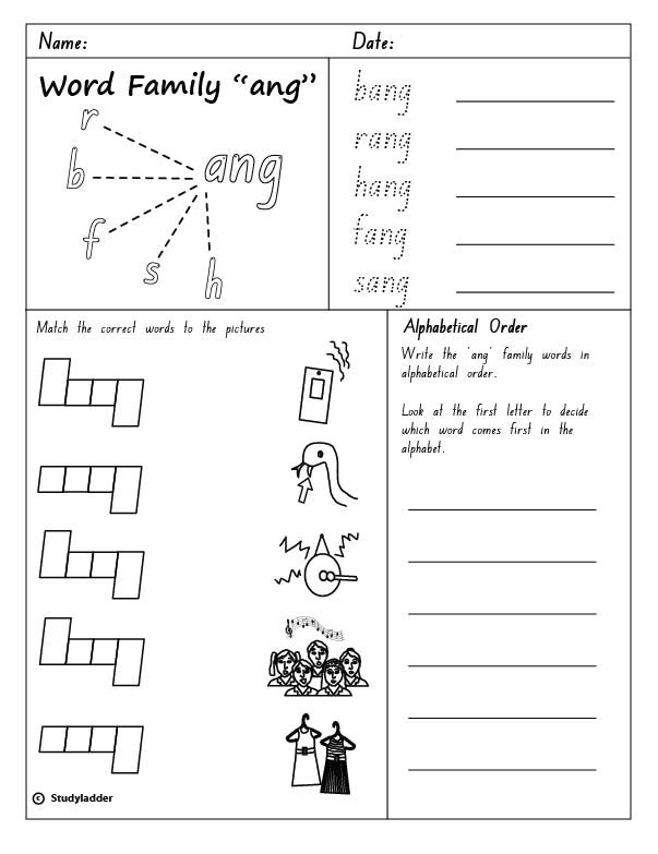 Word Family ang Studyladder Interactive Learning Games