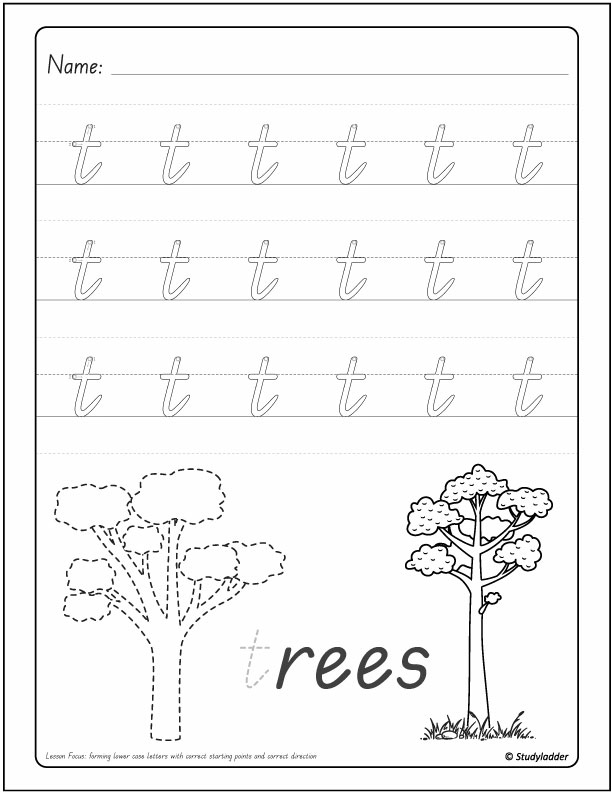 Lower Case t (Tas) - Studyladder Interactive Learning Games