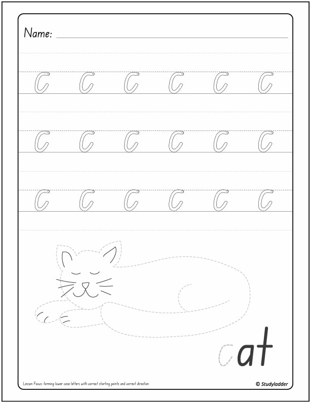 Lower Case c (NSW, ACT) - Studyladder Interactive Learning Games