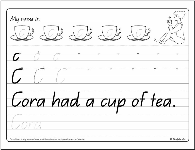 Letter Formation Cc (Qld) - Studyladder Interactive Learning Games