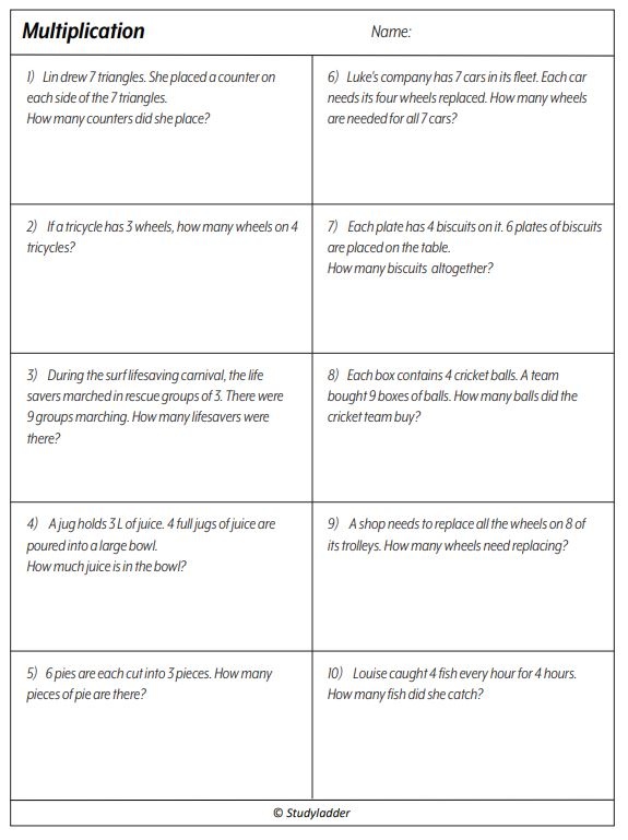 3x 4x Tables problem Solving Studyladder Interactive Learning Games