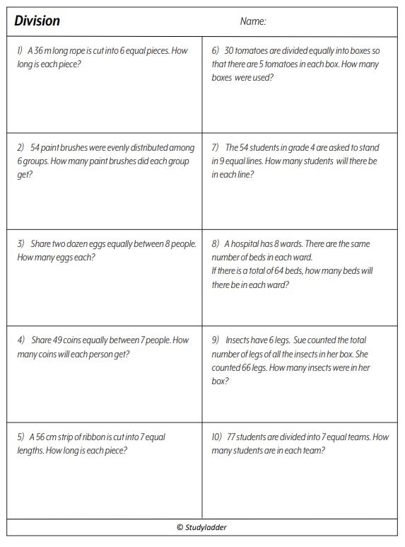 Division Facts problem Solving Studyladder Interactive Learning Games Division Facts problem Solving Studyladder Interactive Learning Games