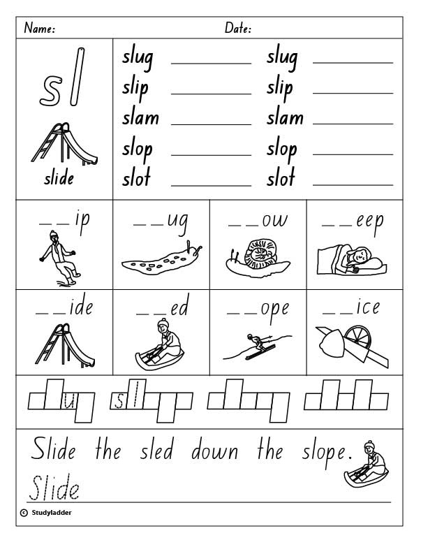  Sl Blends Worksheets Free Download Gambr co