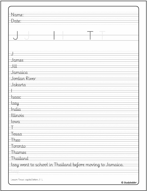Capital Letters J I T - Studyladder Interactive Learning Games
