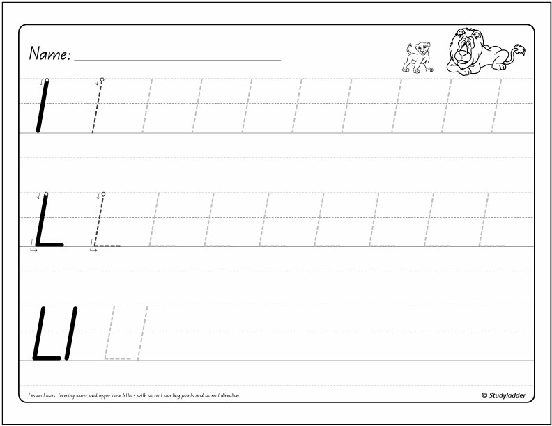 Letter Formation Ll (Qld) - Studyladder Interactive Learning Games