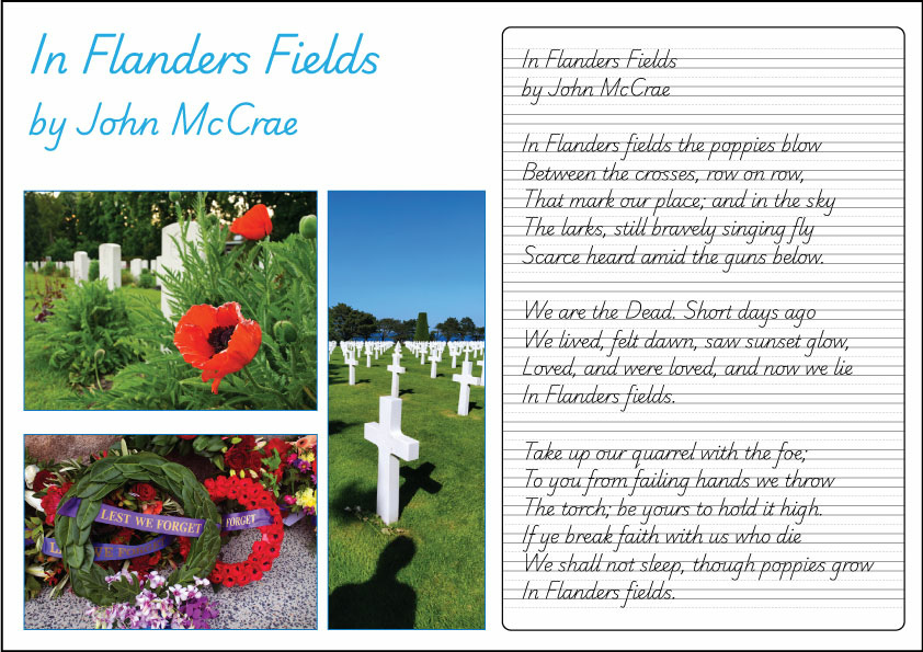 In Flanders Field - Handwriting Task (Tas) - Studyladder Interactive ...