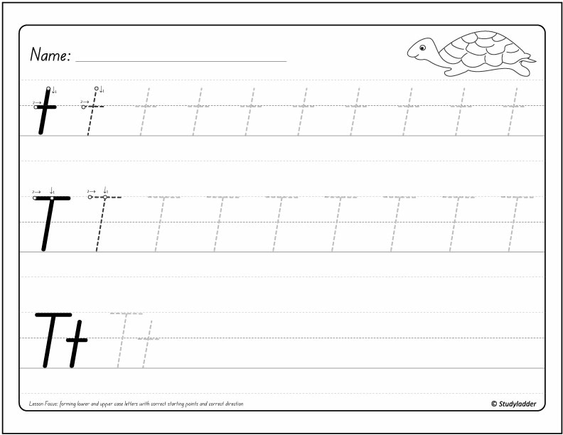 Letter Formation Tt (Vic, WA, NT) - Studyladder Interactive Learning Games