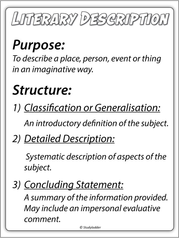 Literary Description Structure Studyladder Interactive Learning Games Literary Description Structure Studyladder Interactive Learning Games