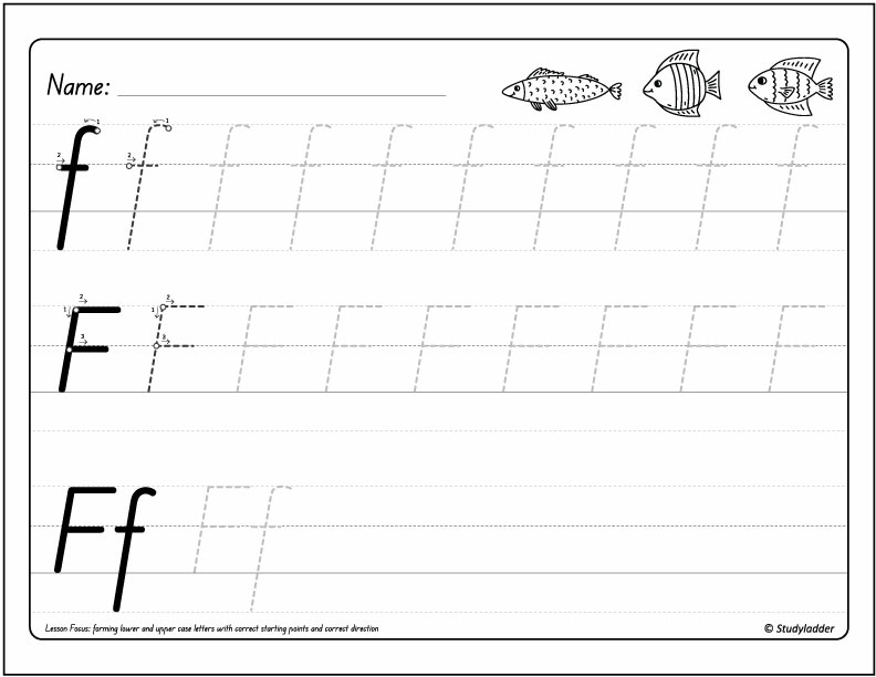 Letter Formation Ff (Vic, WA, NT) - Studyladder Interactive Learning Games
