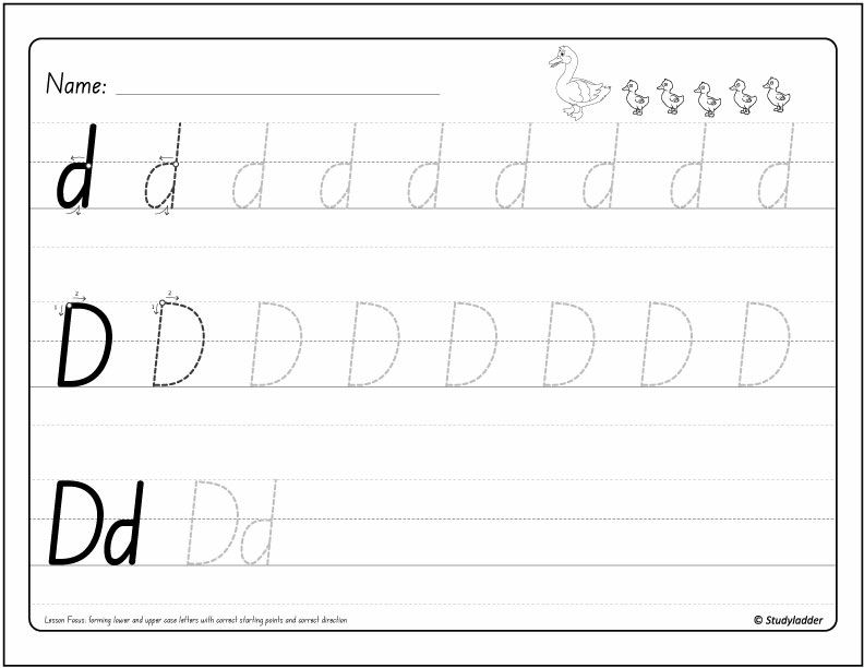 Letter Formation Dd (NSW, ACT) - Studyladder Interactive Learning Games