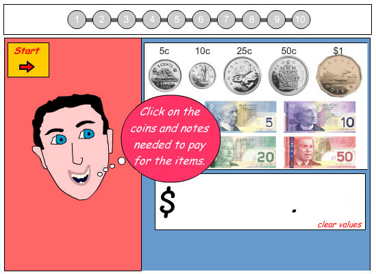 Using Notes and Coins to Make Purchases - Studyladder Interactive ...