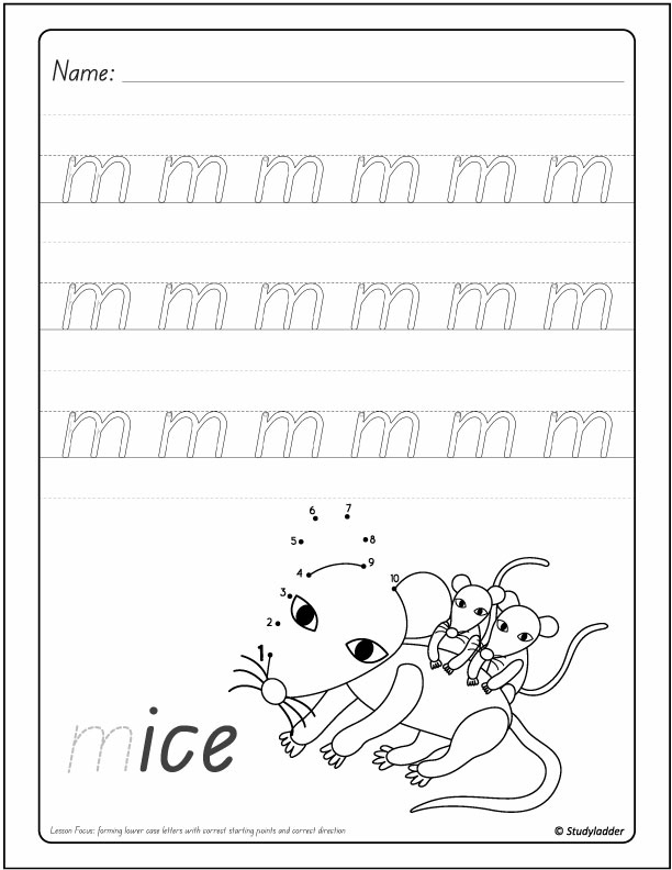 Lower Case m (Vic, WA, NT) - Studyladder Interactive Learning Games