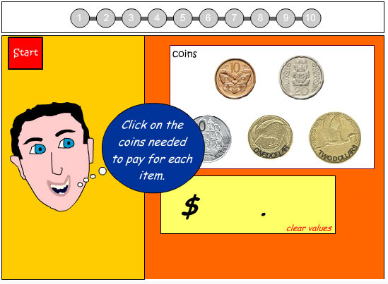 Using Coins to Make Purchases - Studyladder Interactive Learning Games