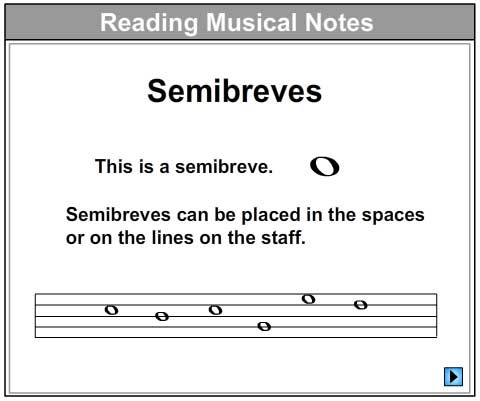 Semibreves Lesson - Studyladder Interactive Learning Games