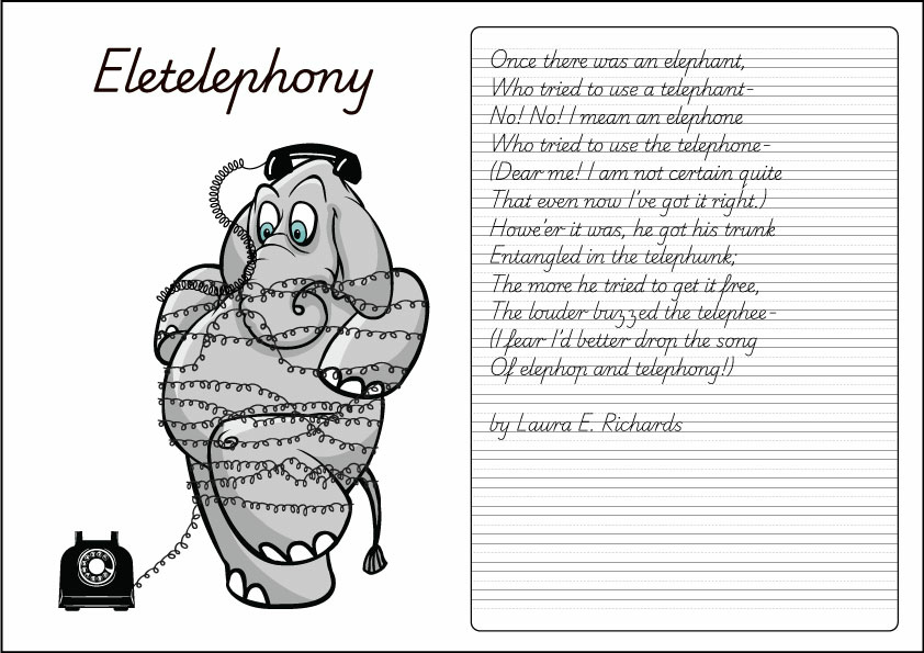 Eletelephony - Handwriting Task (Vic, WA, NT) - Studyladder Interactive Learning Games