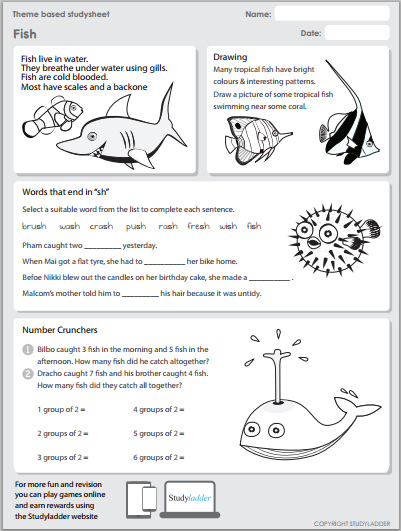 Fish - Studyladder Interactive Learning Games