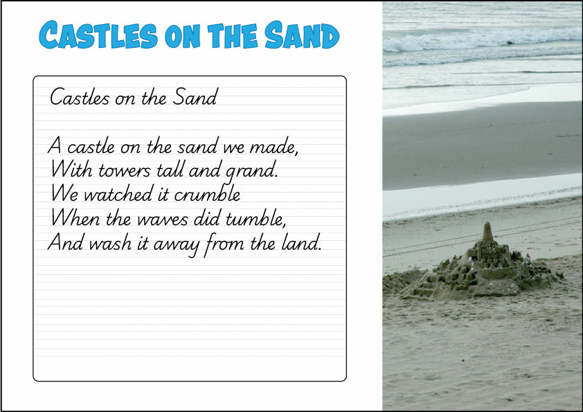 Castles on the Sand - Handwriting Task - Studyladder Interactive Learning Games
