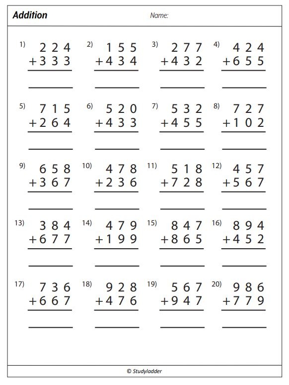 Adding Three Digit Numbers Studyladder Interactive Learning Games
