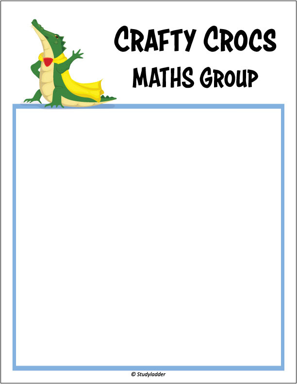 Maths Groups Chart: Crafty Crocs - Studyladder Interactive Learning Games