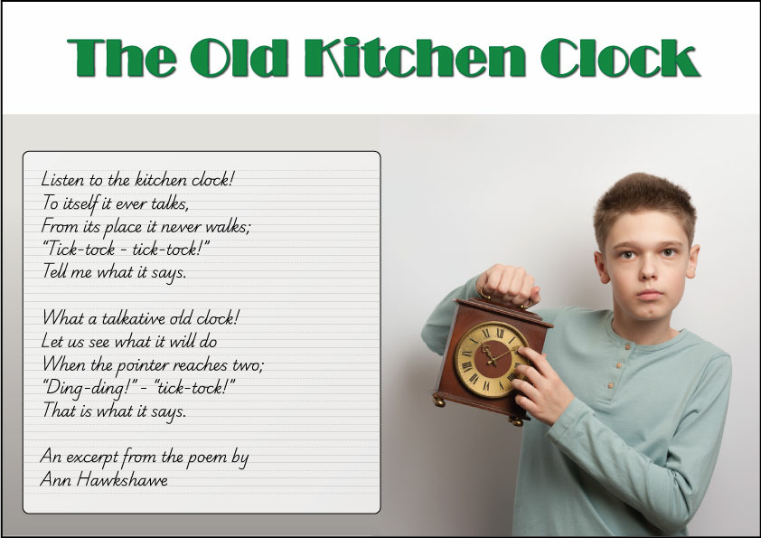 The Old Kitchen Clock - Handwriting Task - Studyladder Interactive Learning Games