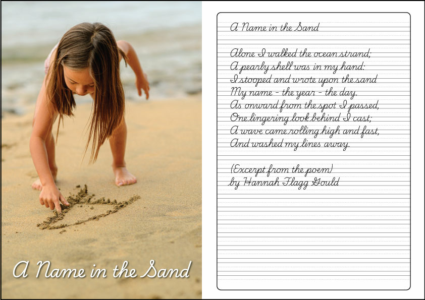 A Name in the Sand - Handwriting Task - Studyladder Interactive ...
