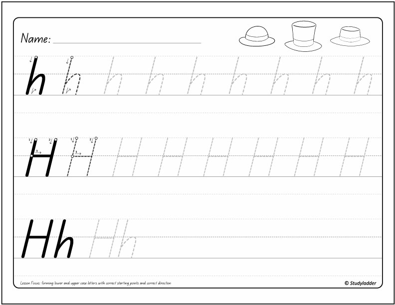 Letter Formation Hh (Qld) - Studyladder Interactive Learning Games