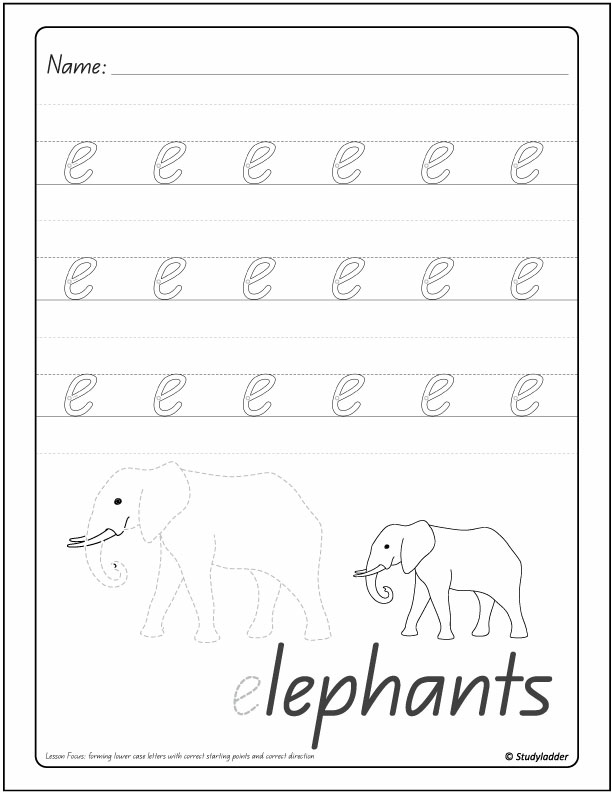 Lower Case e (Qld) - Studyladder Interactive Learning Games