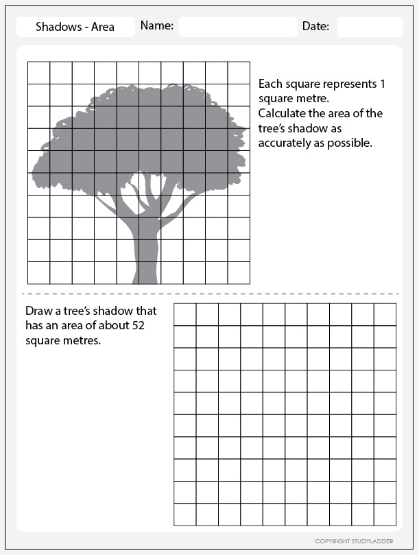 Area - shadows - Studyladder Interactive Learning Games